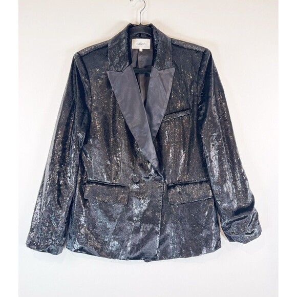 ba&sh | Jackets & Coats | Nwt Bash Blazer Black Kartel Jacket Double ...